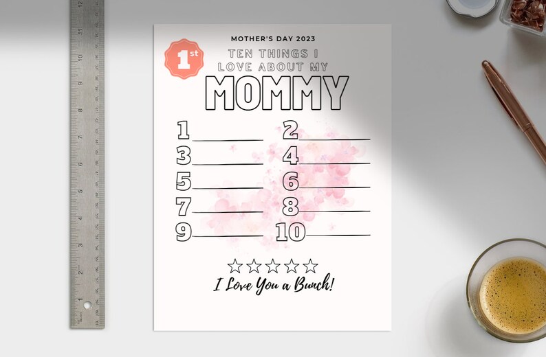 Printable Mother's Day Gift. Coloring Page Gift for Mom - Etsy