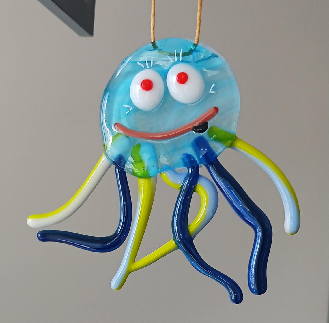Fused Glass Octopus Ornament! - Etsy