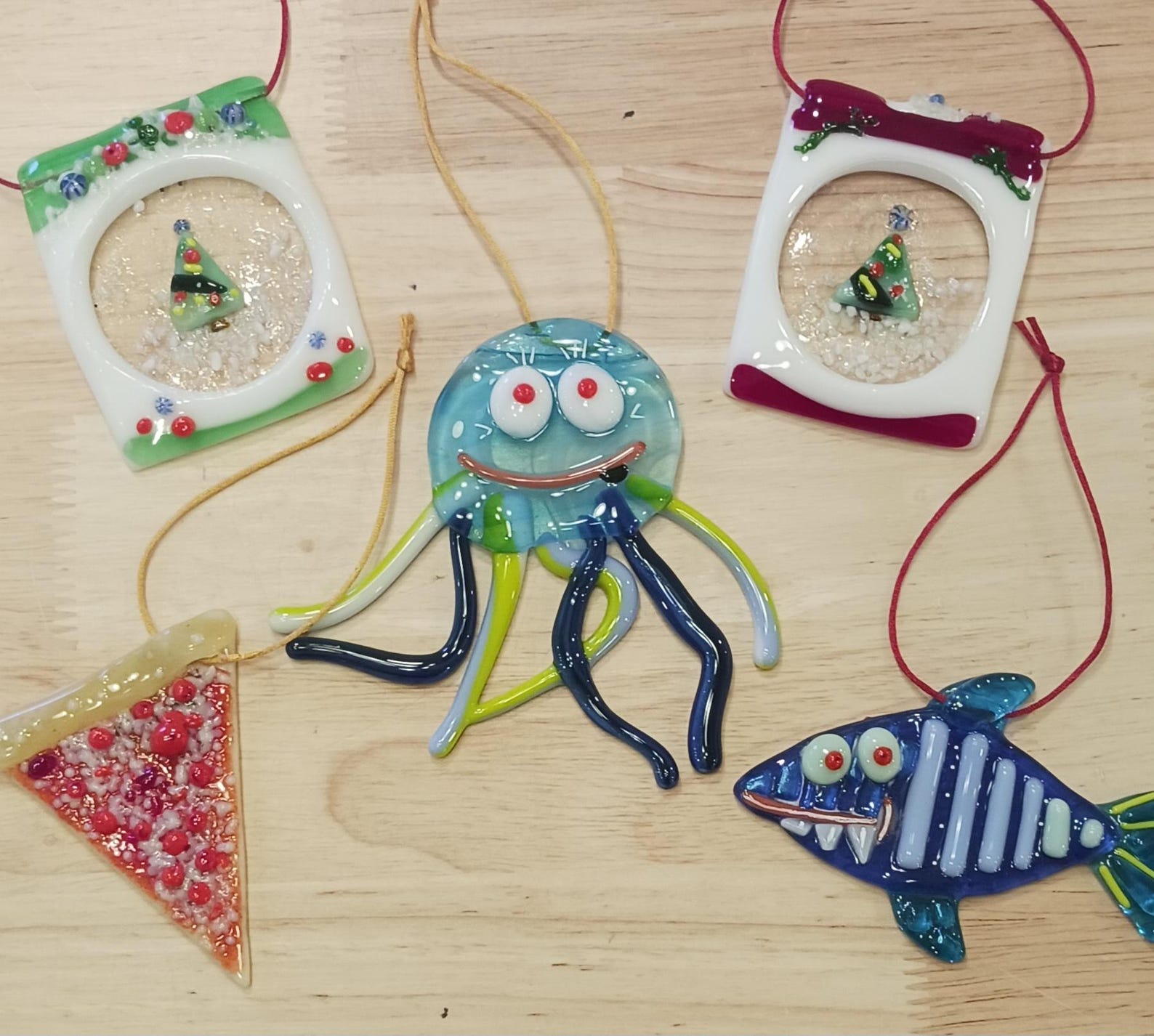 Fused Glass Octopus Ornament! - Etsy