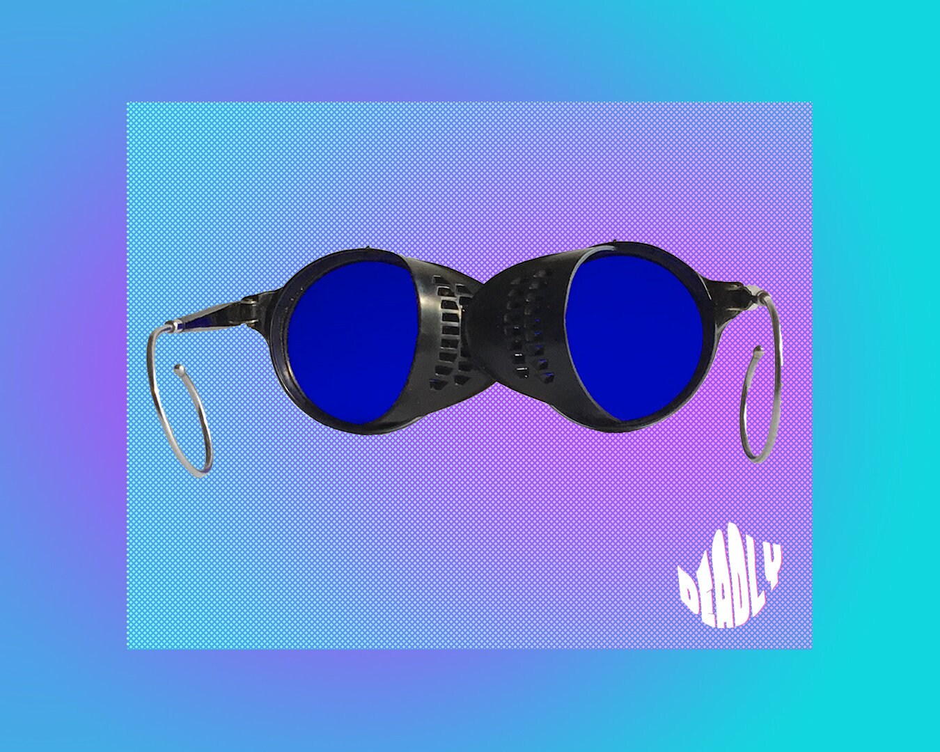 Baruffaldi 70s Side Guard Extreme Weather Blue Lens Goggles - Etsy