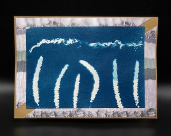 Simply Elegant, Holiday 5x7 Cyanotype Greeting Card, Blank, Top Quality ...