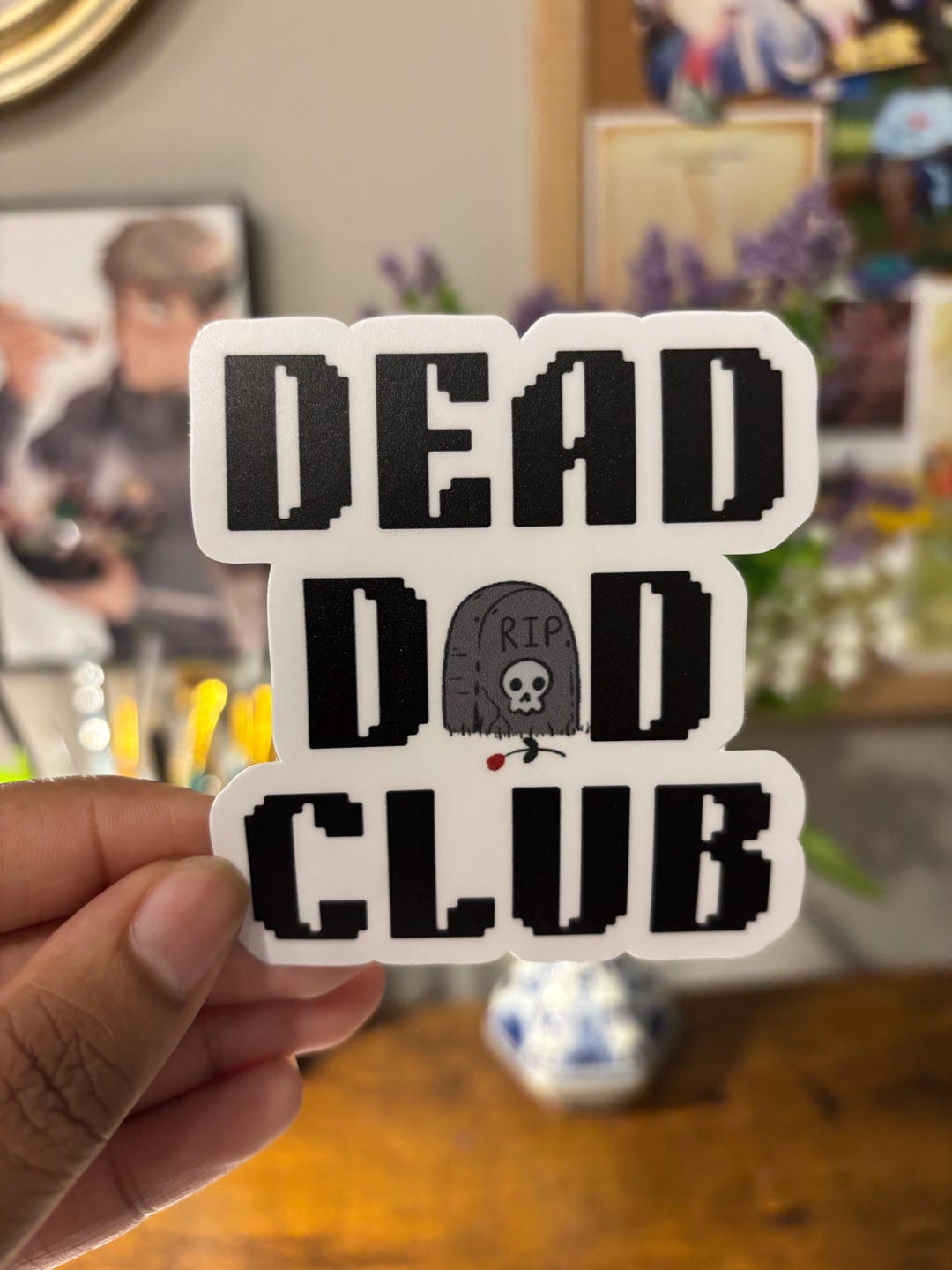 Dead Dad Club Sticker: Funny Meme Laptop Decal, Vinyl Water Bottle ...