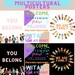 10 Multicultural Classroom Posters Colorful. Multilingual, Diversity ...