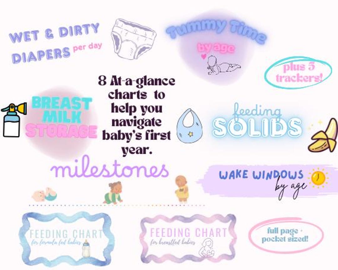 Baby 1st Year Essentials Quick Reference Guide (feeding Amounts ...