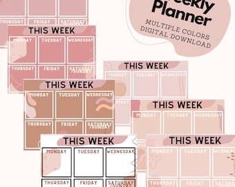 Printable Planner Packet| Boho Theme| Digital Prints| Organization ...
