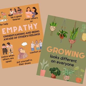 BOHO SEL Classroom Posters - Etsy