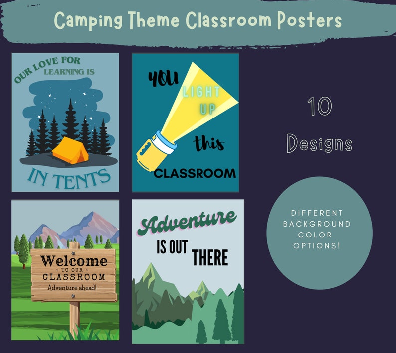 Camping Classroom Posters 16x20 - Etsy