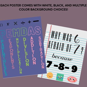10 Math Class Posters! Strategies, Encouragement, and Anchor Chart ...