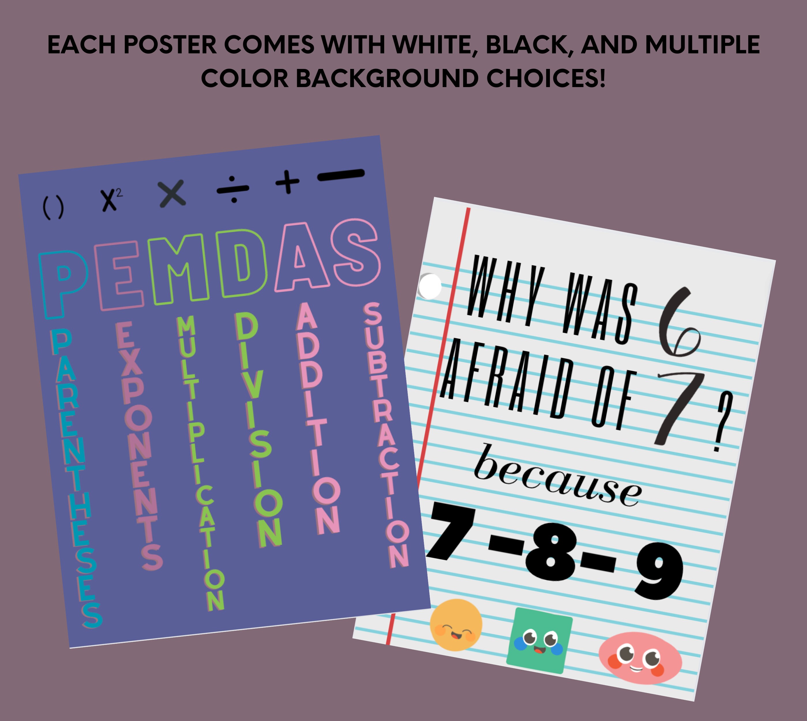 10 Math Class Posters! Strategies, Encouragement, and Anchor Chart ...