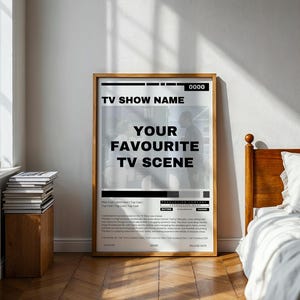 Custom TV Show Poster | Personalized Scene Print | TV Series Fan Art ...