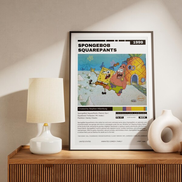 Spongebob Poster - Etsy