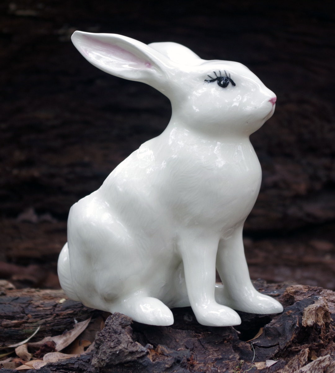 Ceramic Heads up Rabbit Planter - Etsy