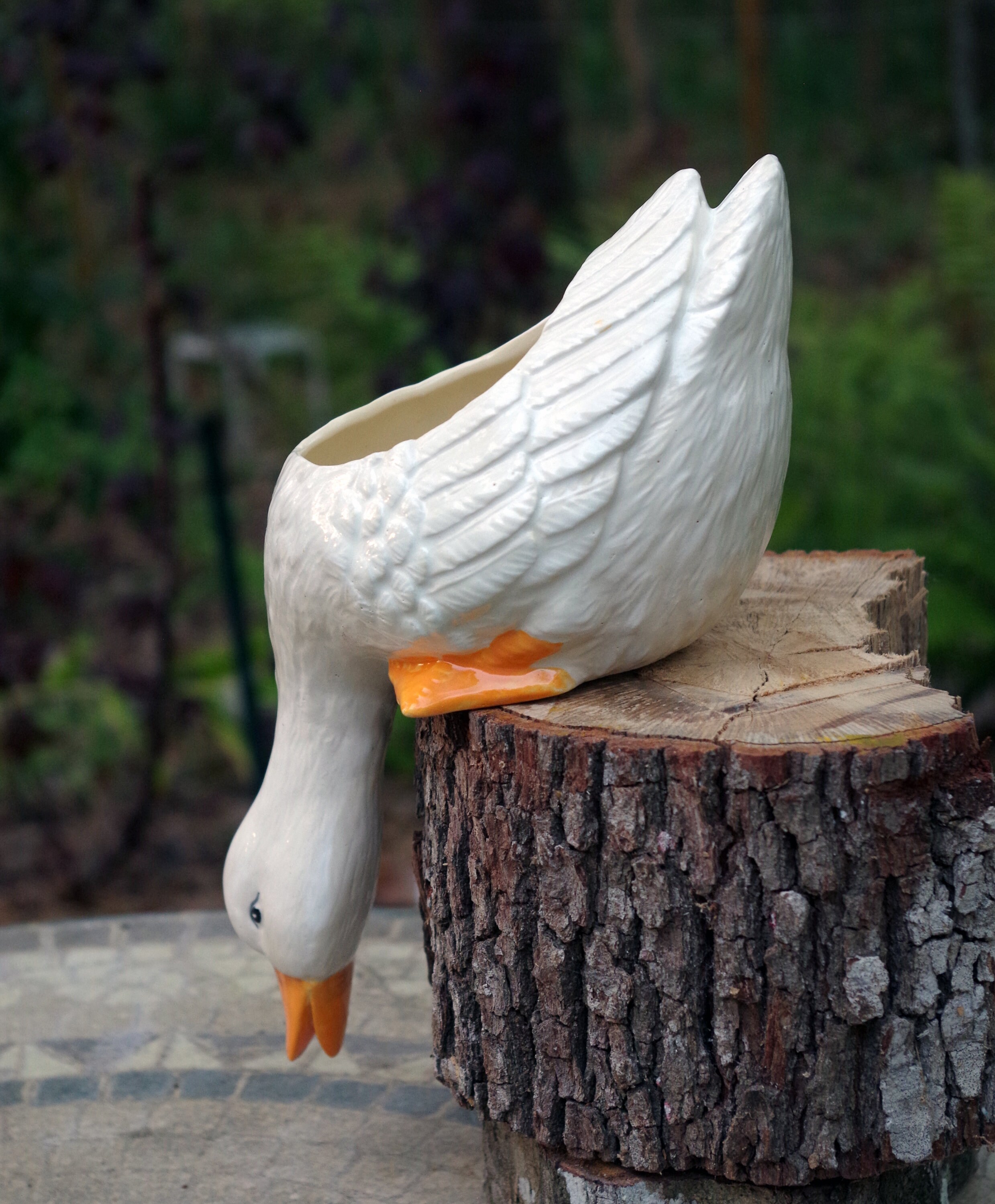 11 Inch Ceramic Shelf Duck Planter - Etsy