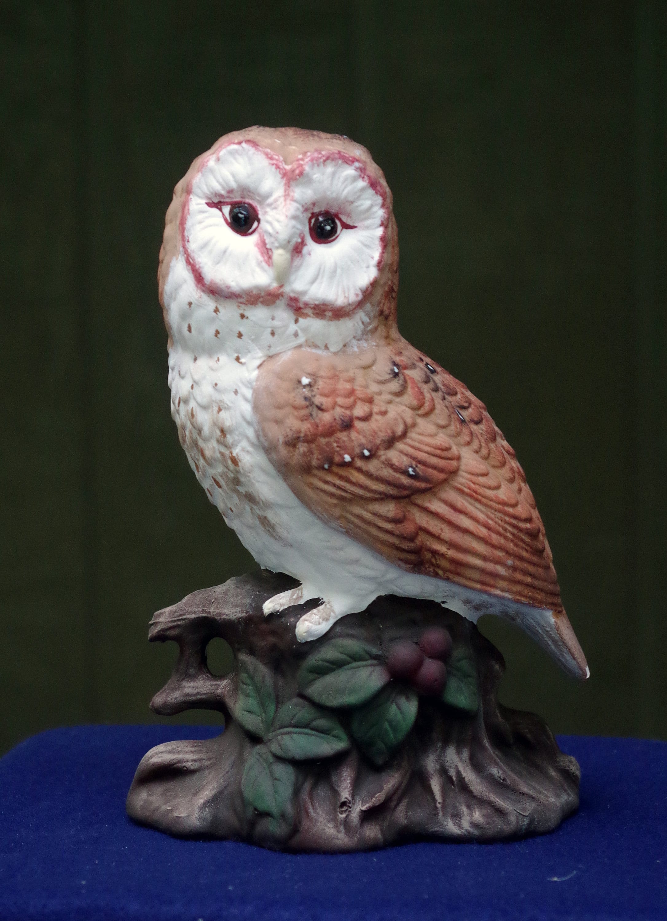 Barn Owl Figurine Hand Painted Ceramic - Etsy