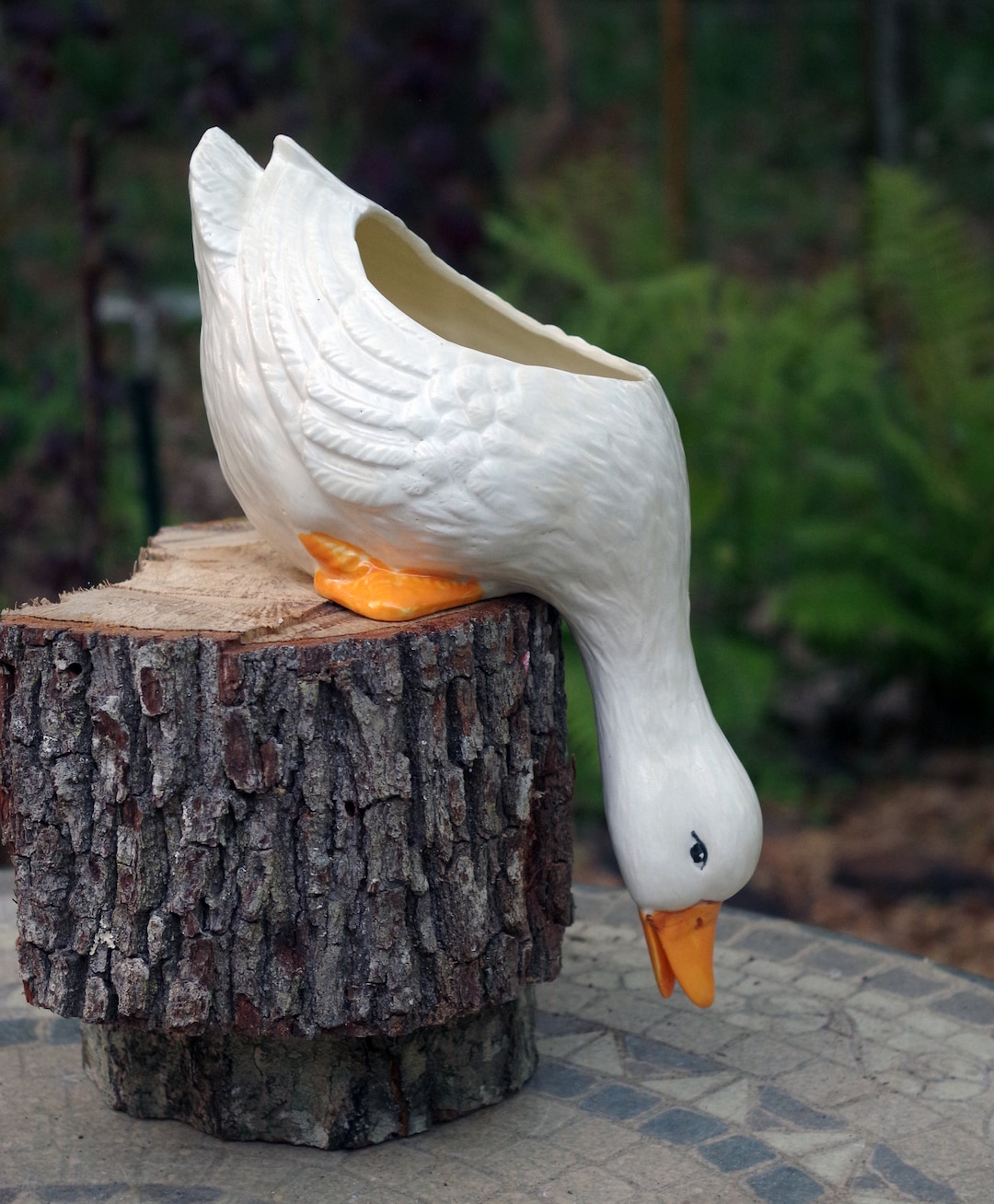 11 Inch Ceramic Shelf Duck Planter - Etsy