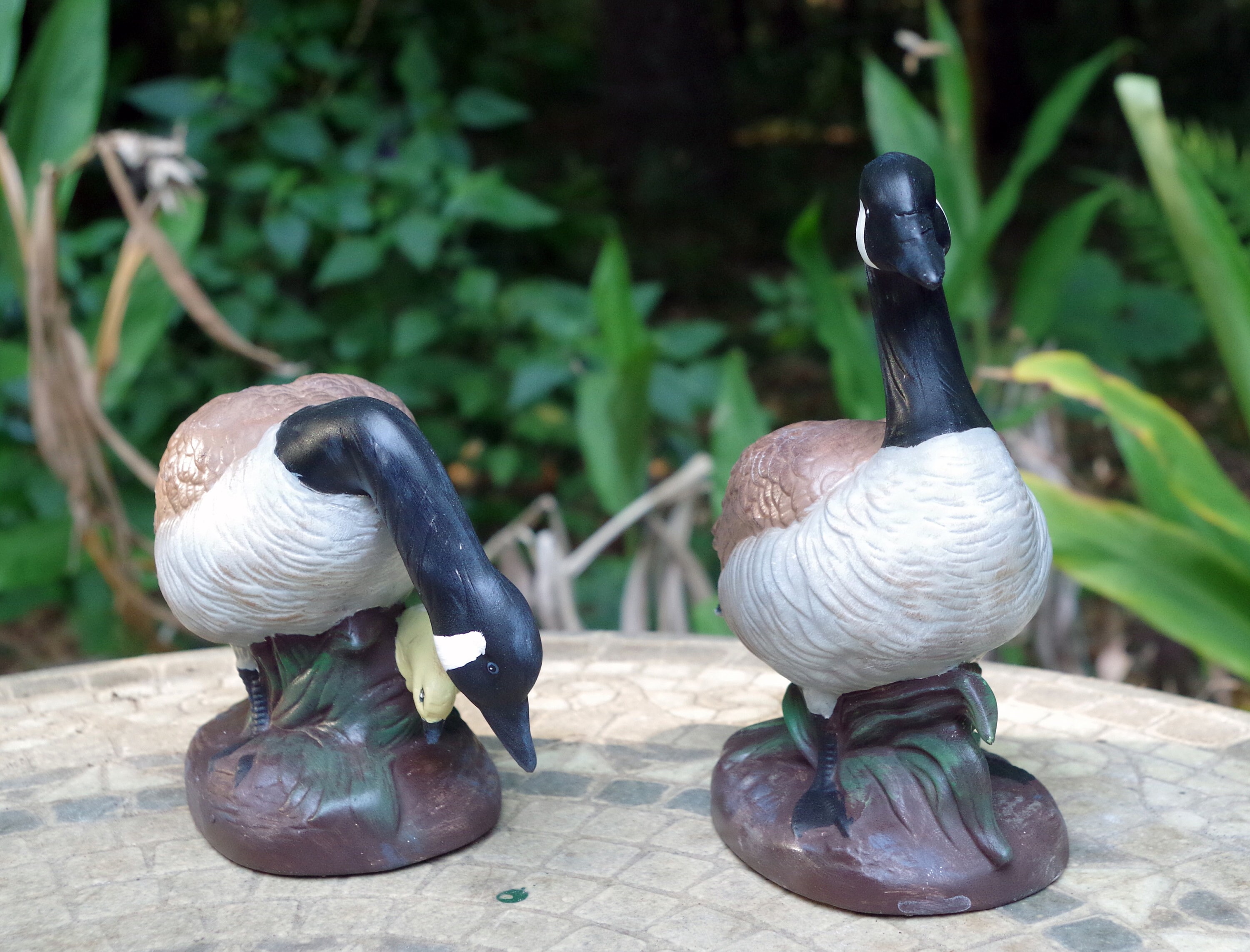 Canadian Geese Set Hand Painted Ceramic - Etsy