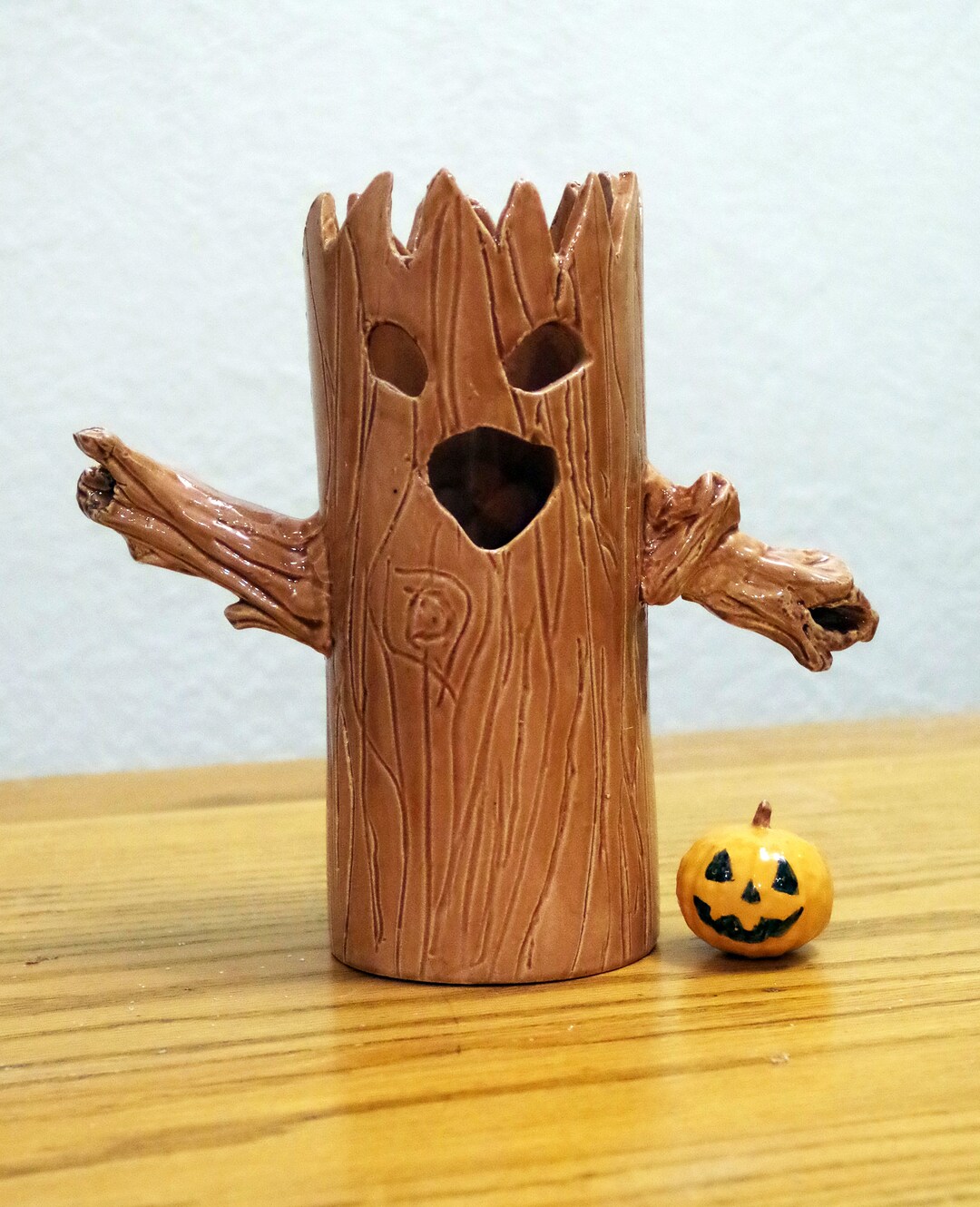 Ceramic Halloween Haunted Tree - Etsy