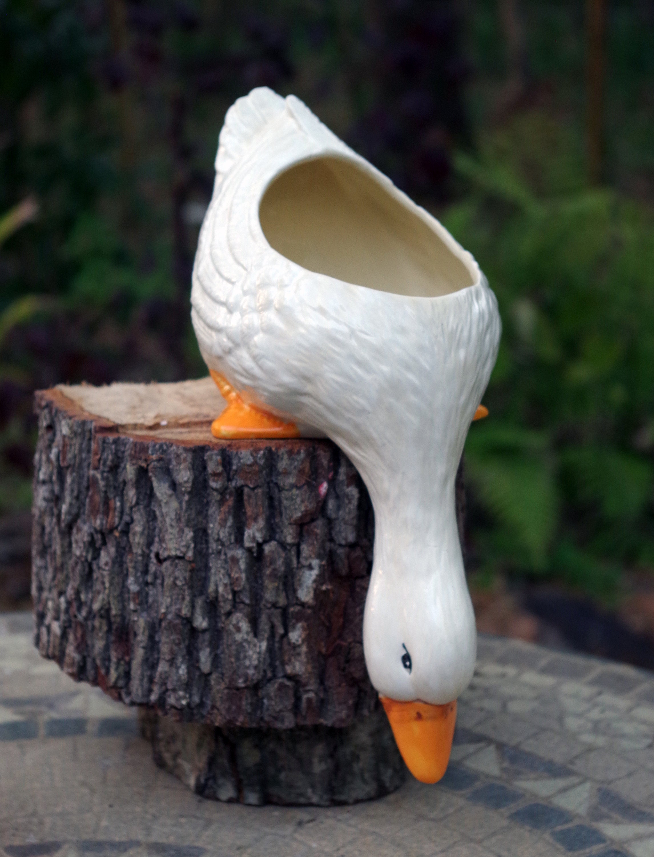 11 Inch Ceramic Shelf Duck Planter - Etsy