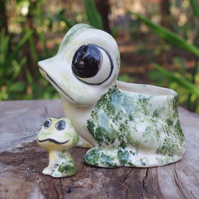 Frog Planter - Etsy