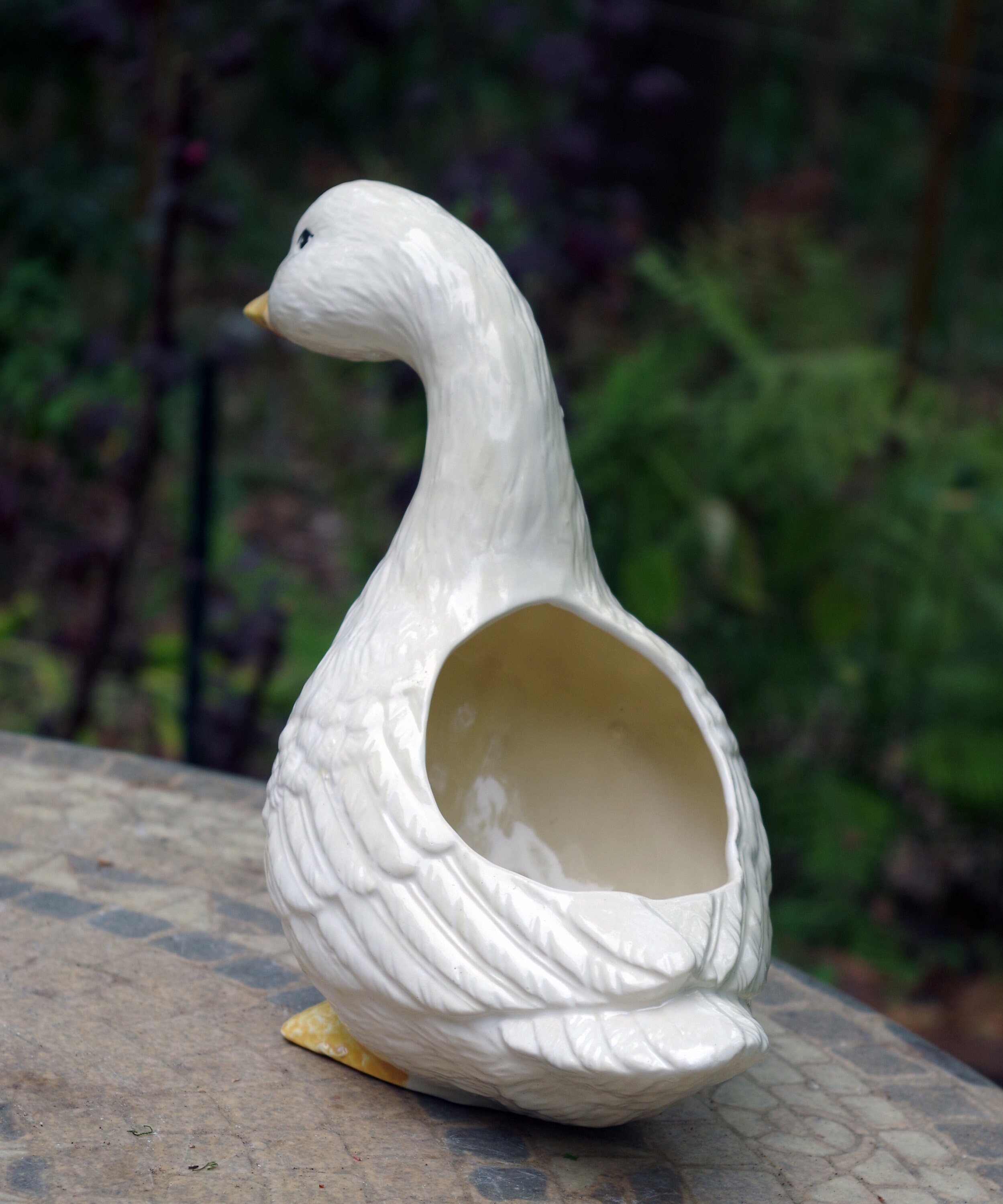 Duck /goose Planter Facing Left 11 Inch Ceramic - Etsy