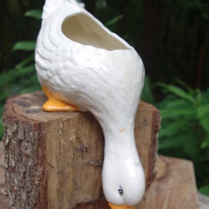 11 Inch Ceramic Shelf Duck Planter - Etsy