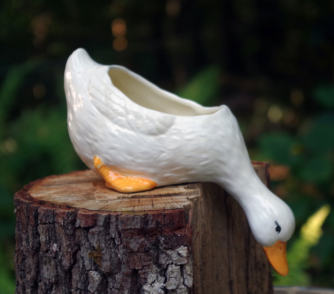 7 Inch Head Down Duck Geese Planter/ Shelf Duck - Etsy