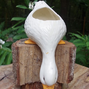 11 Inch Ceramic Shelf Duck Planter - Etsy