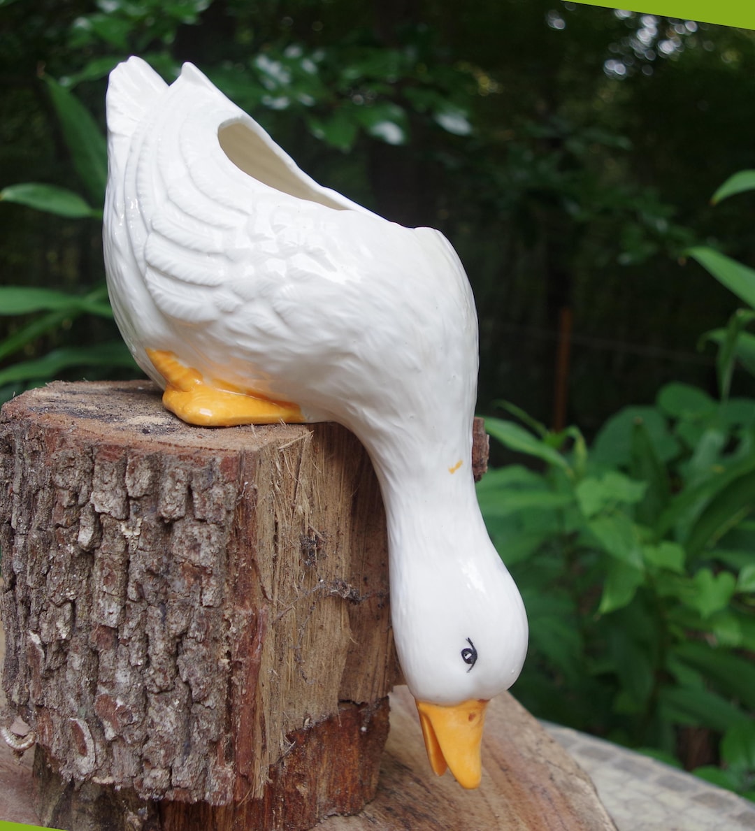 11 Inch Ceramic Shelf Duck Planter - Etsy