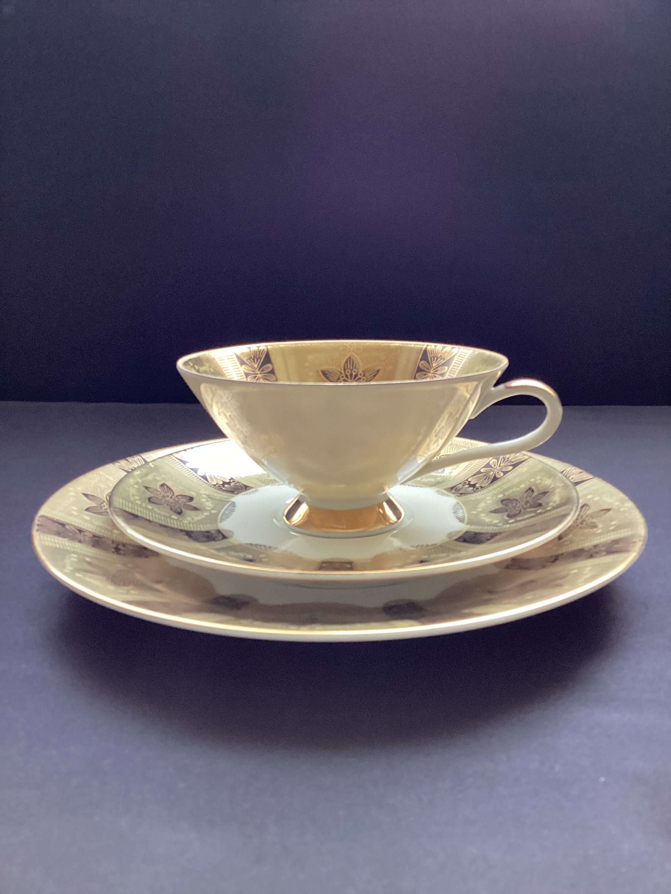 Bavarian Schirnding Vintage Gold Tea Cup Set - Etsy