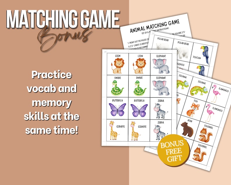 Zoo Activity Book for Kids, Zoo Animal Word Games and Activities, Zoo ...