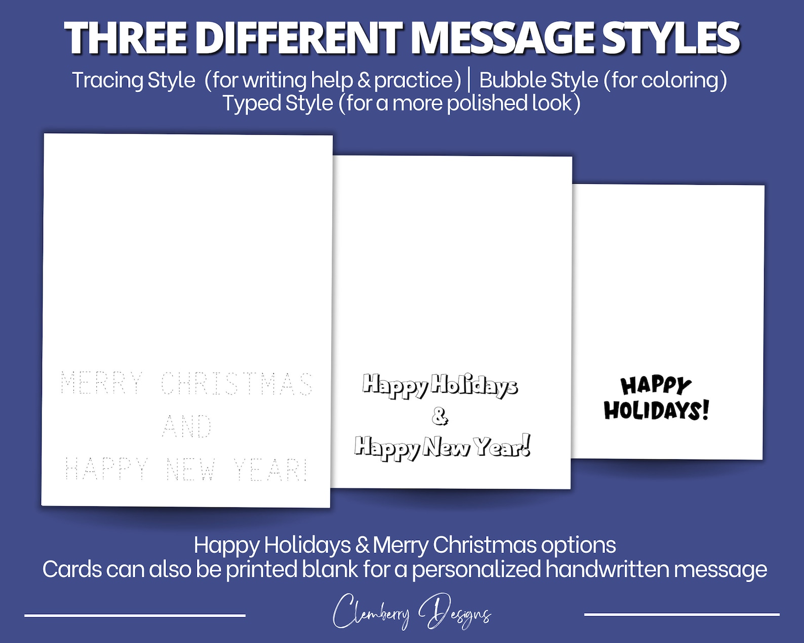 Printable Holiday Cards, Coloring Cards for Kids, Printable Christmas ...