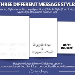 Printable Holiday Cards, Coloring Cards for Kids, Printable Christmas ...