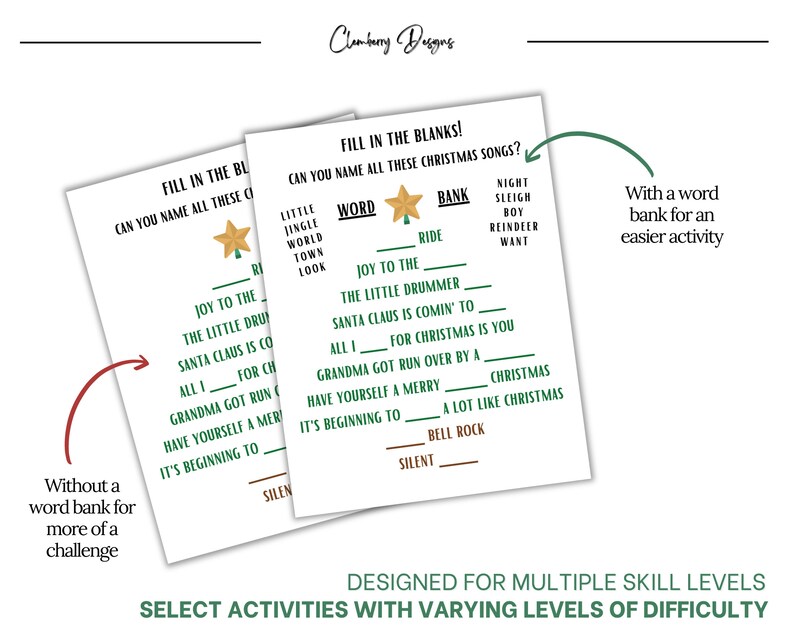 Christmas Activity Book Printable, Children's Games, Puzzles, and ...