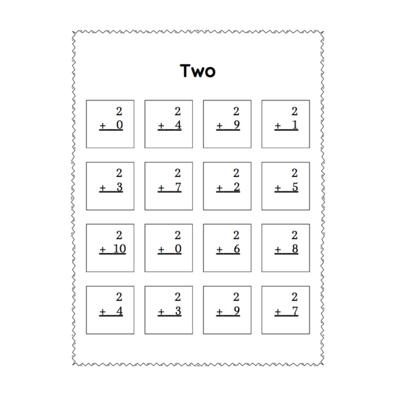 22 Printable Addition Math Worksheets With Answer Keys, Numbers 0-10 ...
