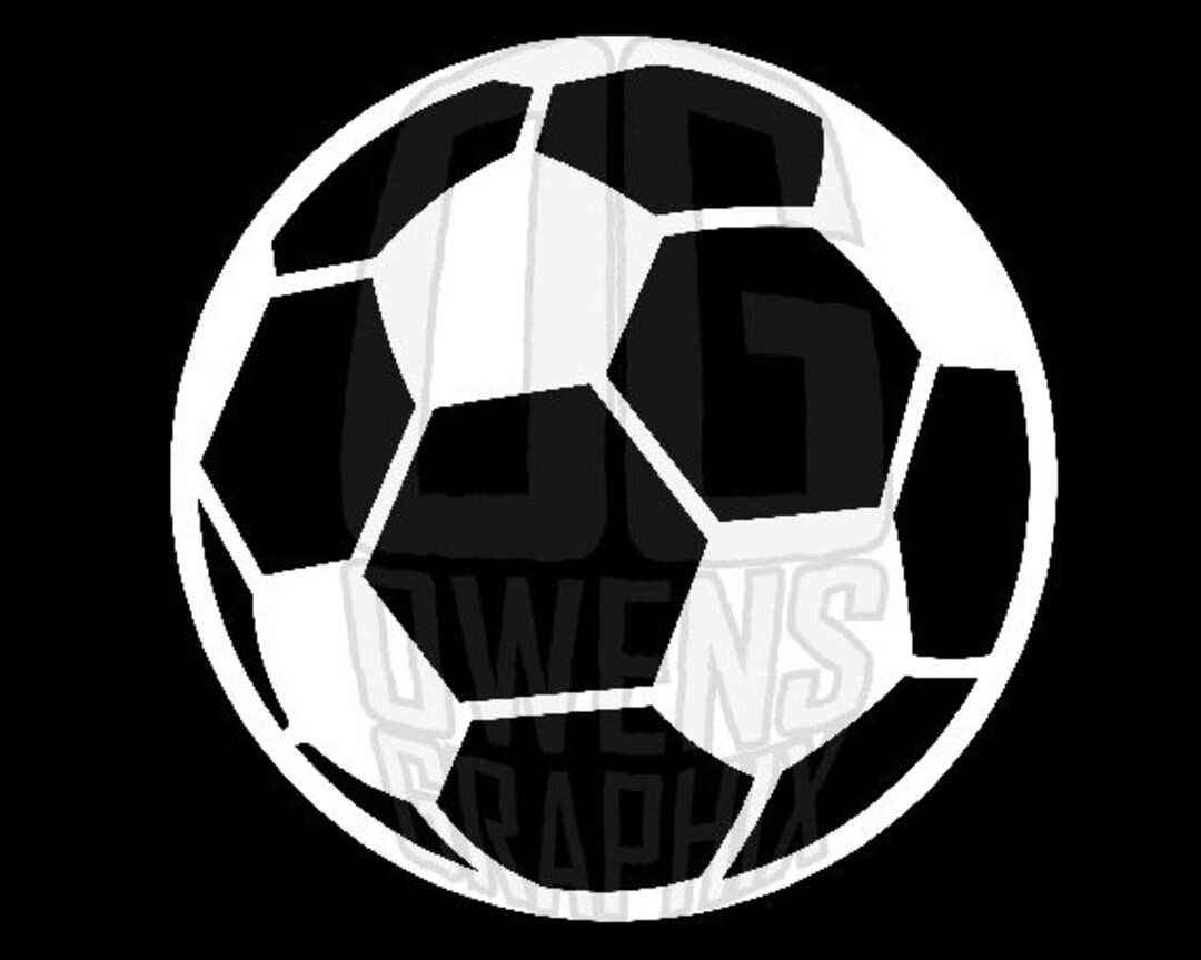 Soccer Ball Outline Clipart SVG DXF PDF Jpg Png, Svg, Digital File ...