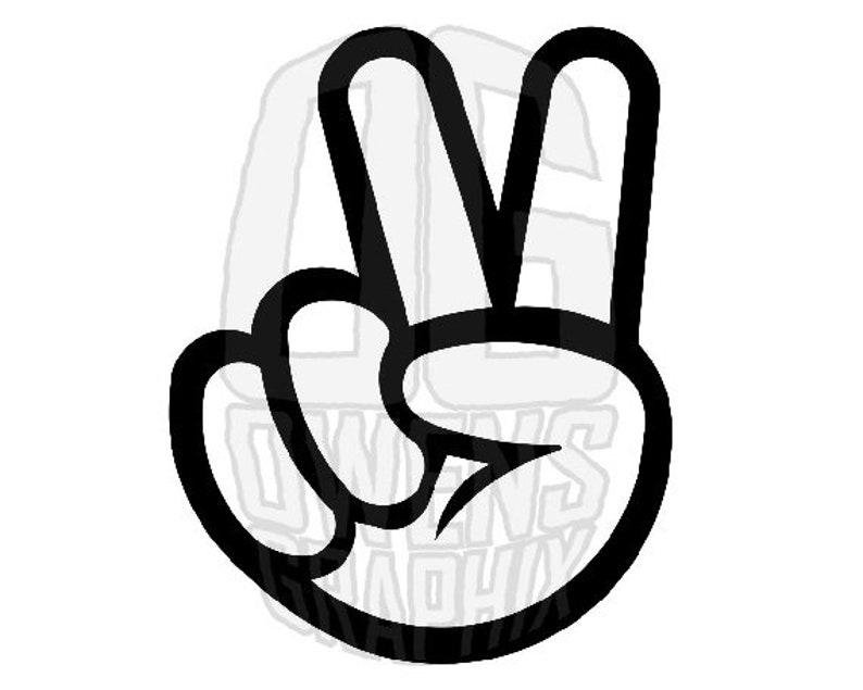 Peace Sign SVG DXF PDF Jpg Png, Svg, Digital File, Cute, Hippies, Love ...