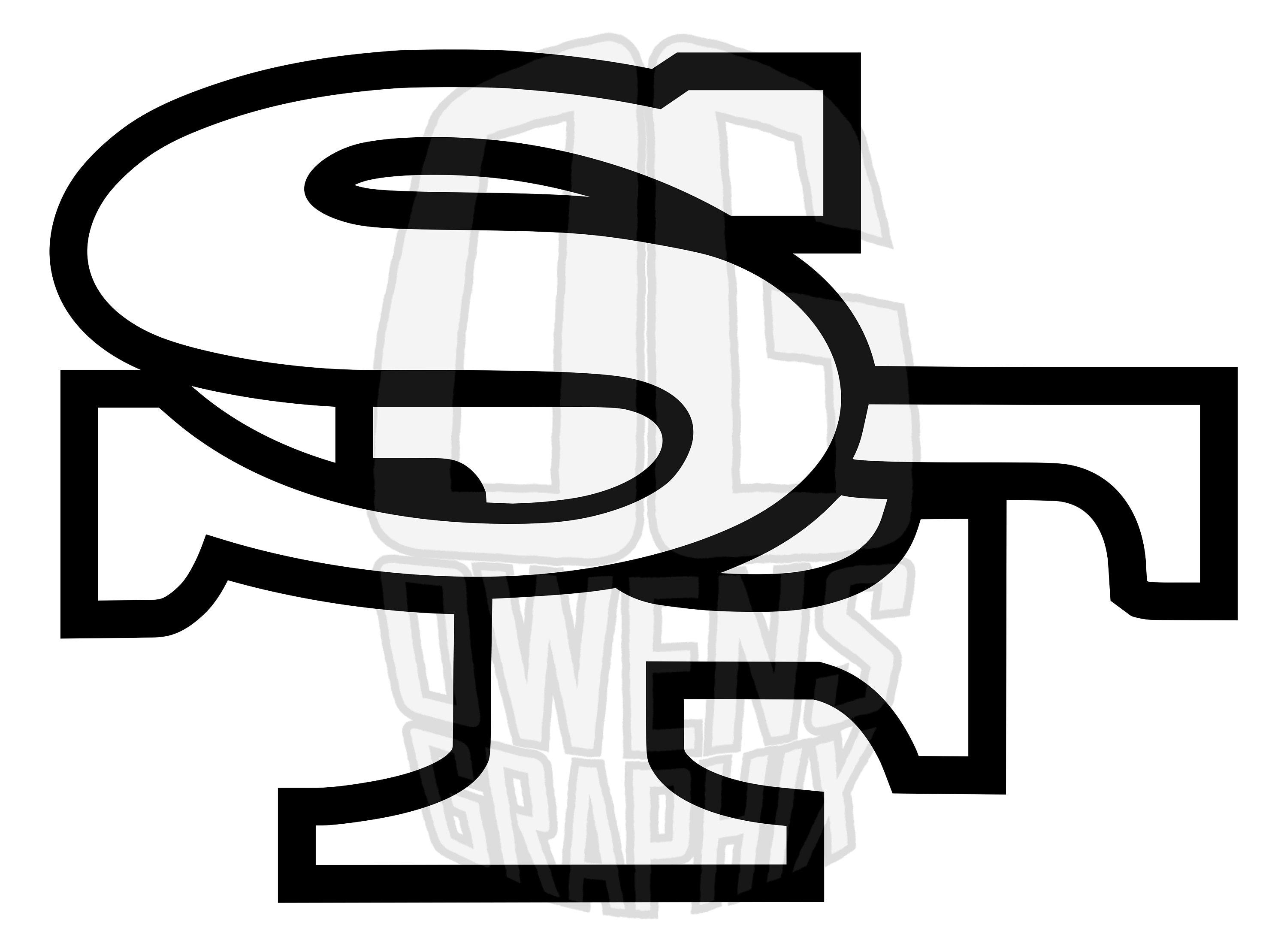 49ers Logo Black And White