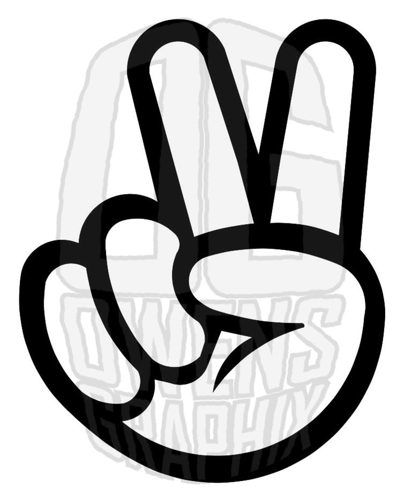 Peace Sign SVG DXF PDF Jpg Png, Svg, Digital File, Cute, Hippies, Love ...