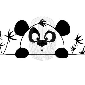 Panda Peeking SVG DXF PDF Jpg Png, Svg, Digital File, Cute, Crib ...