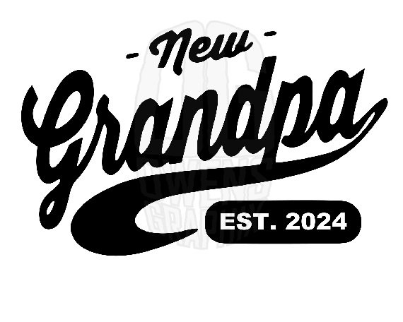 New Grandpa Established 2024 SVG DXF PDF Jpg Png, Svg, Digital Files ...