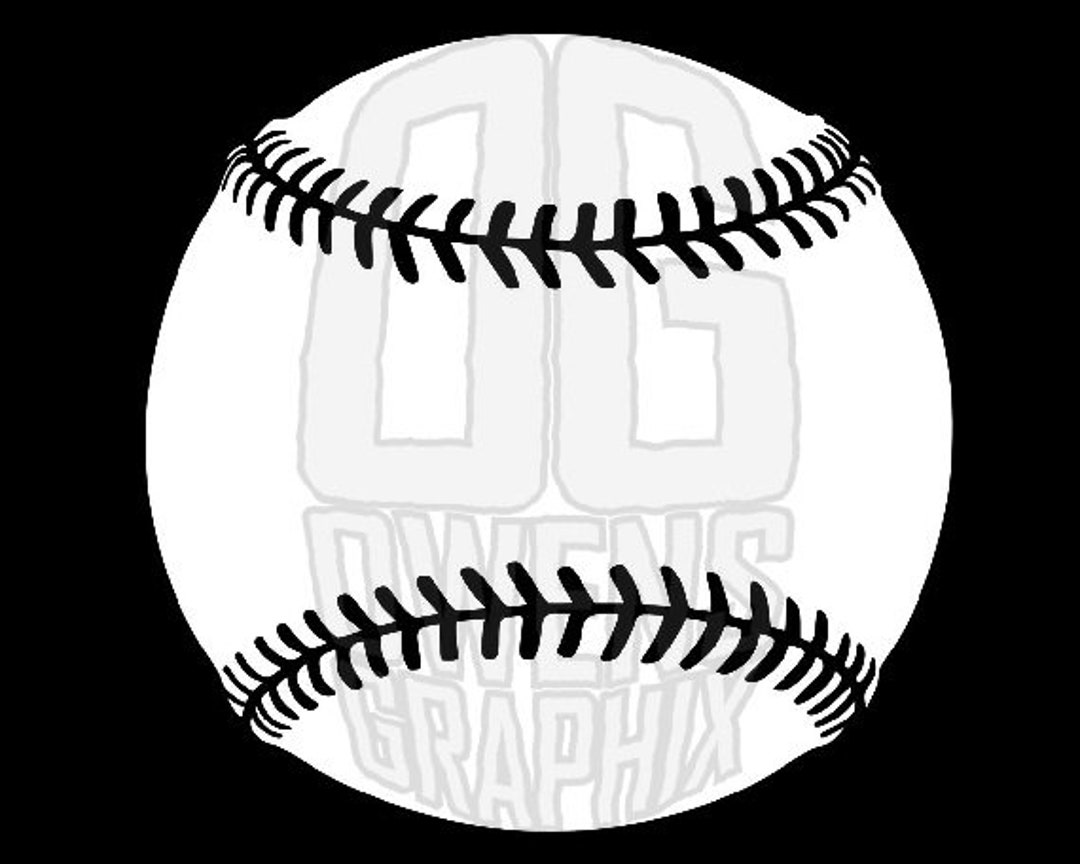 Baseball Outline Clipart SVG DXF PDF Jpg Png, Svg, Digital File, Sports ...