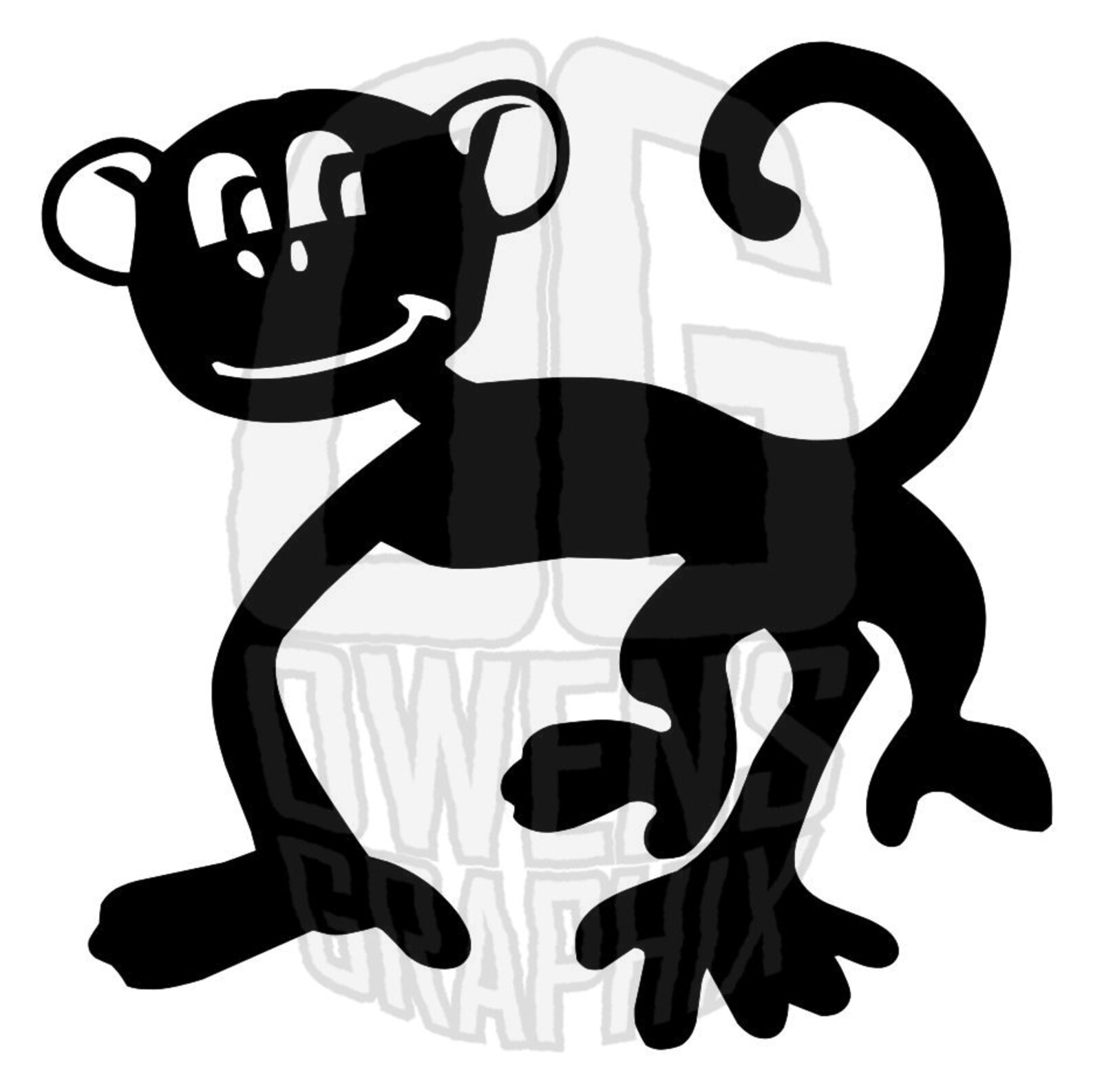 Monkey Clipart SVG DXF PDF Jpg Png, Svg, Digital File, Cute, Adorable ...