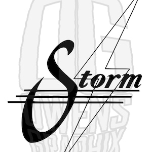Salt Fork Storm Classic Logo SVG DXF Pdf Jpg Png, Svg, Digital, Sports ...