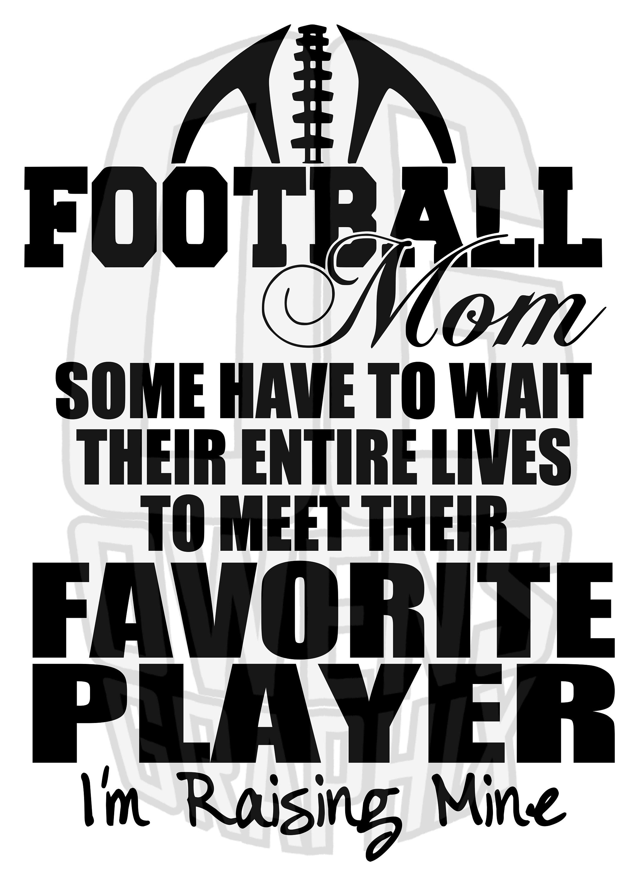 Football Mom Favorite Player SVG DXF PDF Jpg Png, Svg, Digital File ...