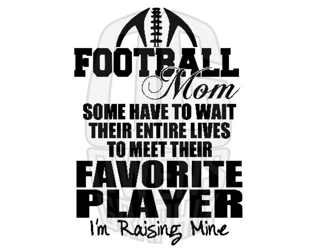 Football Mom - Favorite Player SVG DXF PDF Jpg Png, Svg, Digital File ...