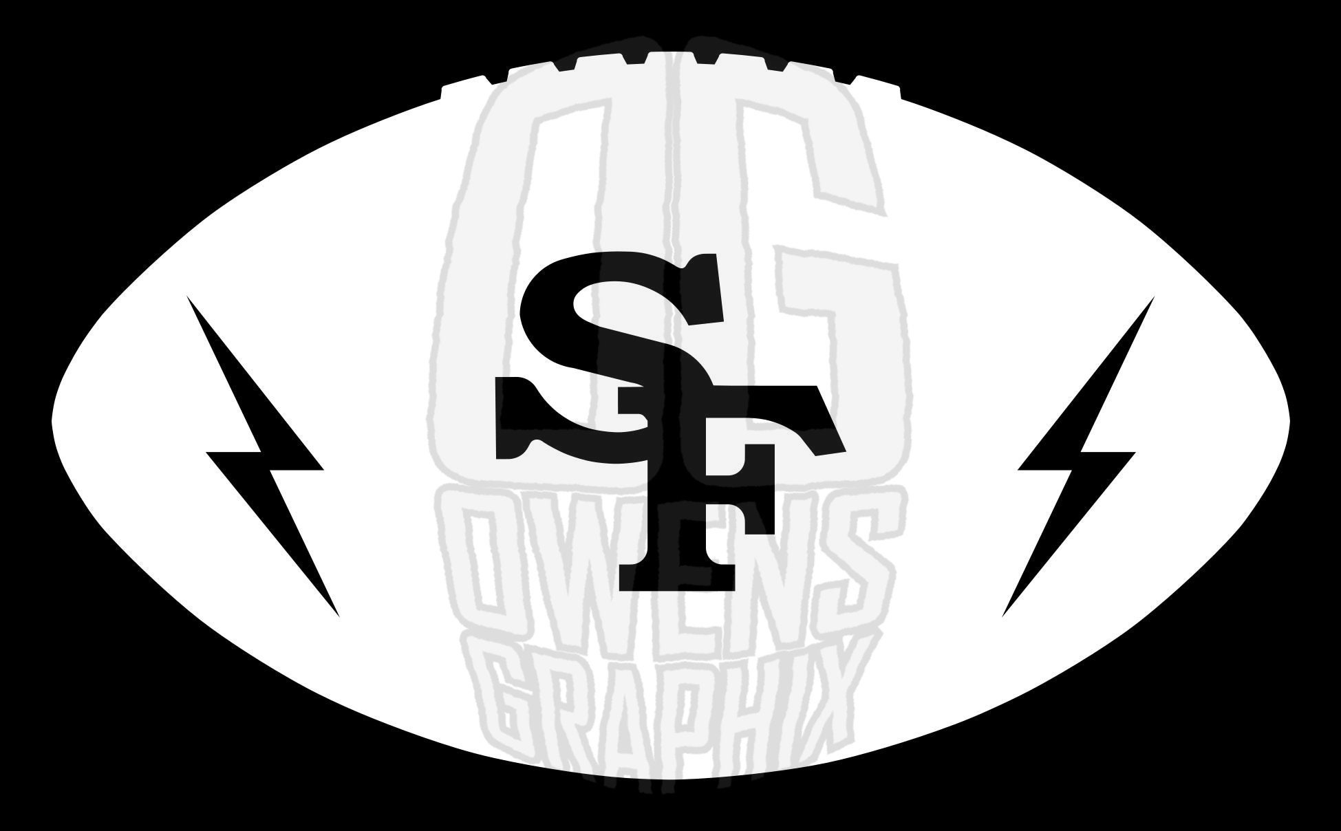 Salt Fork Storm Football Outline SVG DXF PDF Jpg Png, Svg, Digital File ...