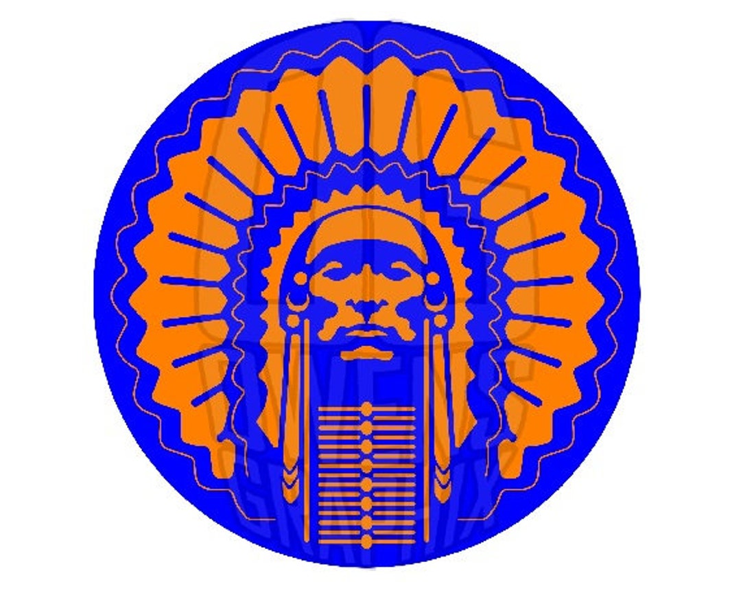 Chief Illiniwek Illini SVG DXF PDF Jpg Png, Svg, Digital File ...