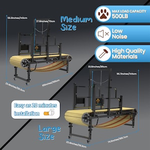 Pawpaw’s Dog Treadmill for Large Dogs, Medium Dogs. Dog Pacer Treadmill ...