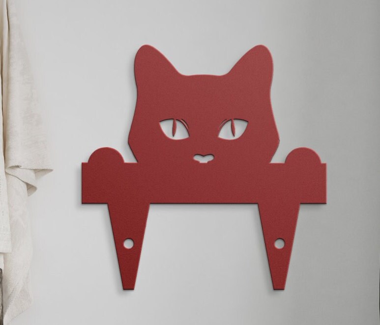 Cat Peeking Yard Sign - Etsy