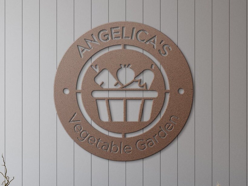 Personalized Vegetable Garden Sign Garden Sign Metal Gift for Gardener ...